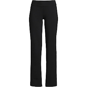 Lands' End Womens Starfish Straight Pants Black Regular Medium