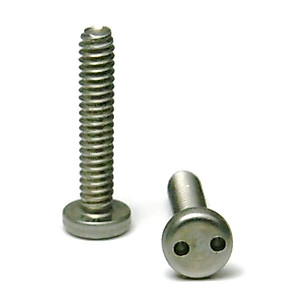#6-32 x 3/8" Spanner Security Pan Head Tamper Resistant Machine Screws 18-8 Stainless Steel Qty 25