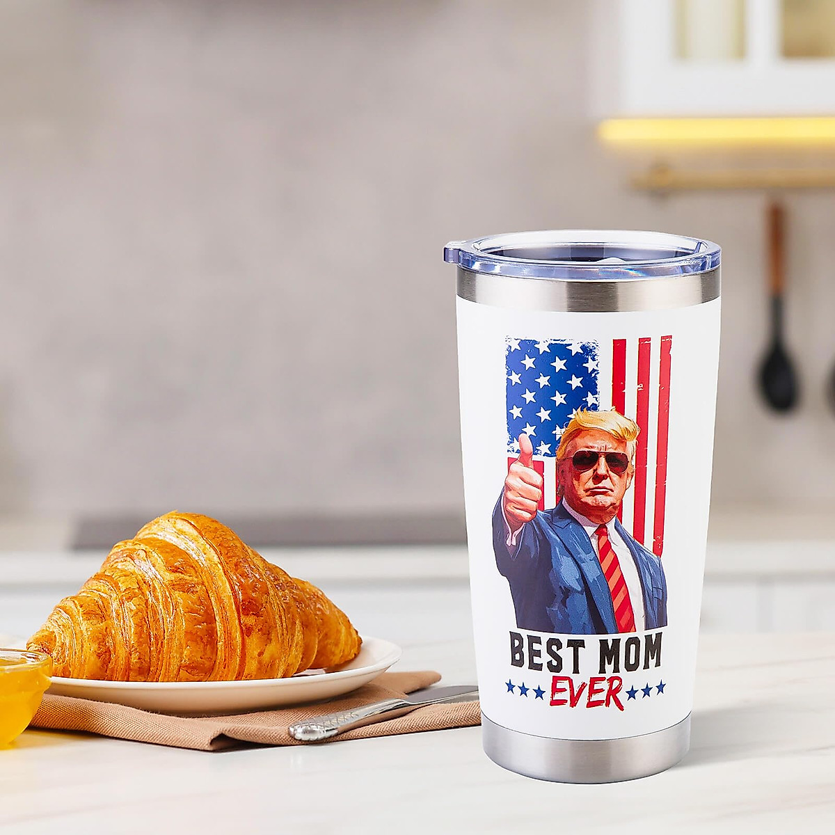 Winzsox Mothers Day Gifts for Mom from Daughter, Son - Birthday Gifts for Mom, Best Moms Ever Gift, Cool Trump Moms Cup for Birthday Christmas Presents Valentines Gift - 20oz Trump Coffee Tumbler Mug