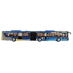 Daron MTA New York City Bus 16" Articulated Bus RT8571 Toy, Blue , Brown