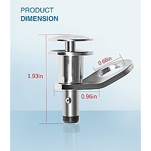 sixcow 3/8'' Quick Release Boat Fender Holder - Marine Stainless Steel Quick-Release Boat Fender Holder Mount Cleat Hook, Receiver Not Included