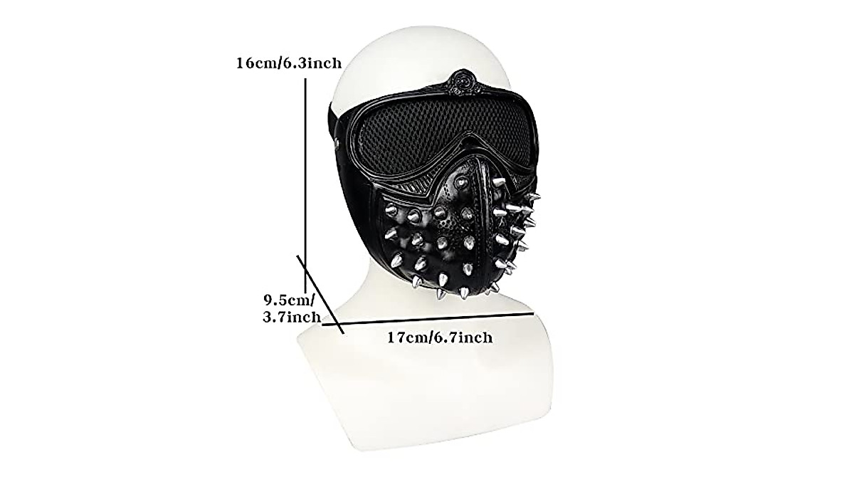 Watch Dogs Wrench Mask with LED Emoji Change | Cosplay Halloween Prop