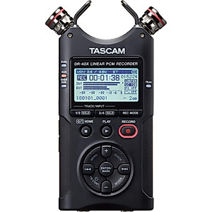 Tascam DR-40X FOUR TRACK AUDIO RECORDER/USB AUDIO INTERFACE