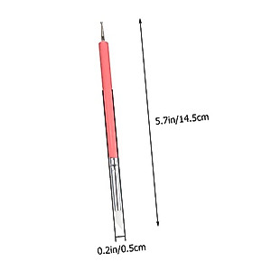 FOMIYES 5pcs Silicone Dot Needle Pen Nail Set Tool Pinceles Para Uñas Acrilicas Nails Kits Salon Nail Stylus Pen Nail Brush Pen Nail Art Tip Dot Nail Liner Brush Manicure Brush Pen Pink