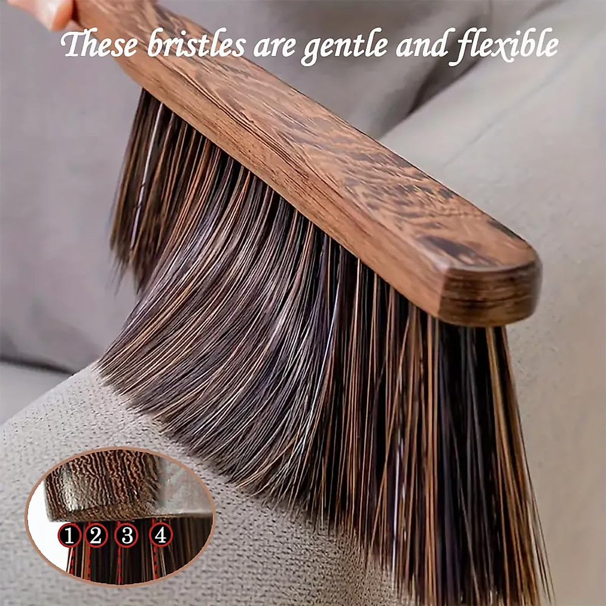 Hand Broom Brush Dust Cleaning: Hand Brush, Dusting Brush, Couch Brush, Soft Brush Cleaning, Dust Broom, Handheld Broom, Bed Brush, Hand Brush for Cleaning The Bed, Sofa, Fireplace, car, etc.