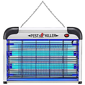 Bug Zapper Indoor,Powerful 2800V Electric Mosquito Fly Zapper,Insect Killer Lamp & Repellent with 20W UV Light,Plug-in Home Pest Control Bug Catcher/Eliminator/Eradicator for Gnat,Fruit Fly,Moth