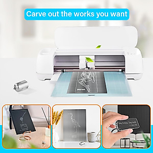 Engraving Tip for Maker Cutting Machines - Premium Carbide Steel Engraving Tool for Flat, Soft Metals, Leather, Acrylic, Plastic, Anodized or Sublimated Aluminum