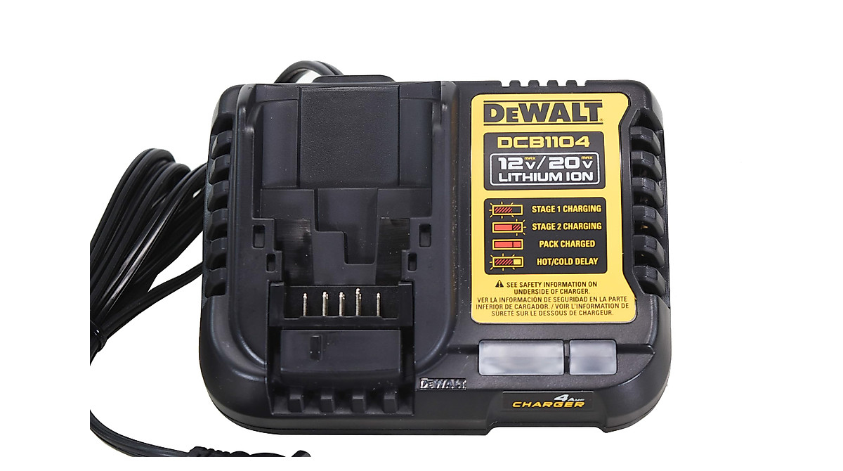 Fast Charging DEWALT DCB1104 12V/20V Battery Charger