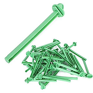 GLOGLOW Bird Standing Stick, 50pcs Plastic Bird Cage Standing Stick Portable Training Parrot Playstand