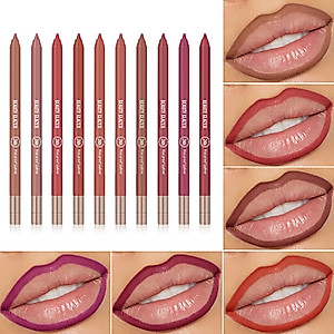 MYUANGO Lip Liner Pencil -Vegan and Creamy Formula, 24-Hour Long-Wear, Waterproof & Smudge-Resistant (B107)