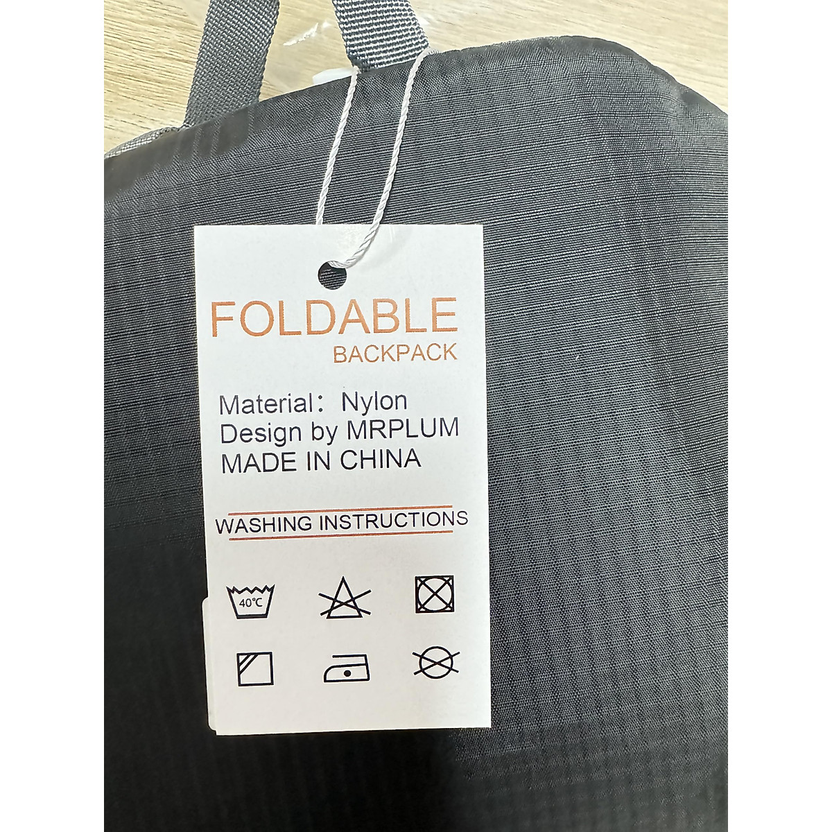 MRPLUM 30L Rucksack Foldable Ultralight Packable Backpack, Unisex Durable Handy Daypack for Travel & Outdoor Sports Durable & Waterproof (Black)