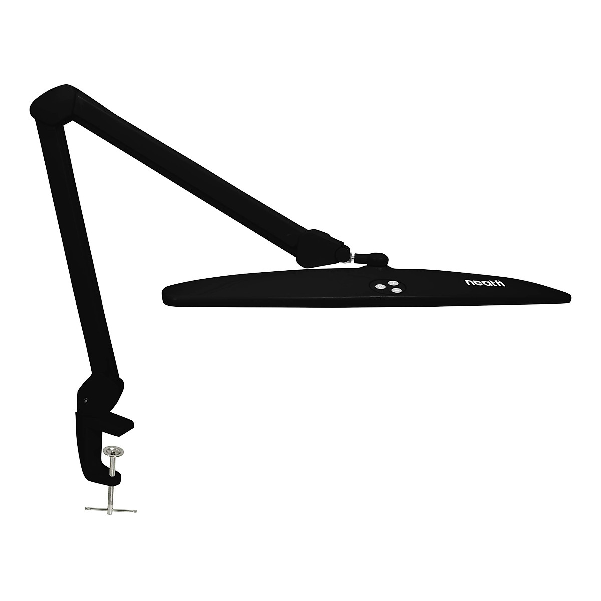 Neatfi Elite HD XL Task Lamp with Clamp, 1360 Lumens, 84PCS SMD LED, 6500K, Super Bright Desk Lamp, Non-Polar Dimming (22 Inches, Black)