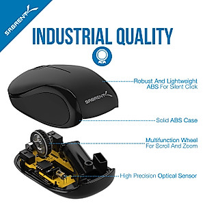 SABRENT Multi-Port iMac Hub + Mini Travel 2.4GHz Wireless Mouse with Nano Receiver
