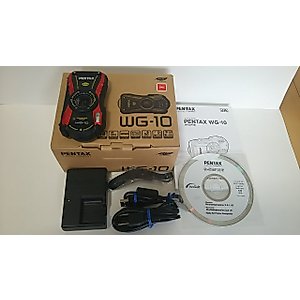 PENTAX Water Proof Digital Camera PENTAX WG-10 Red 1cmMacro Macro Stand PENTAX WG-10RD