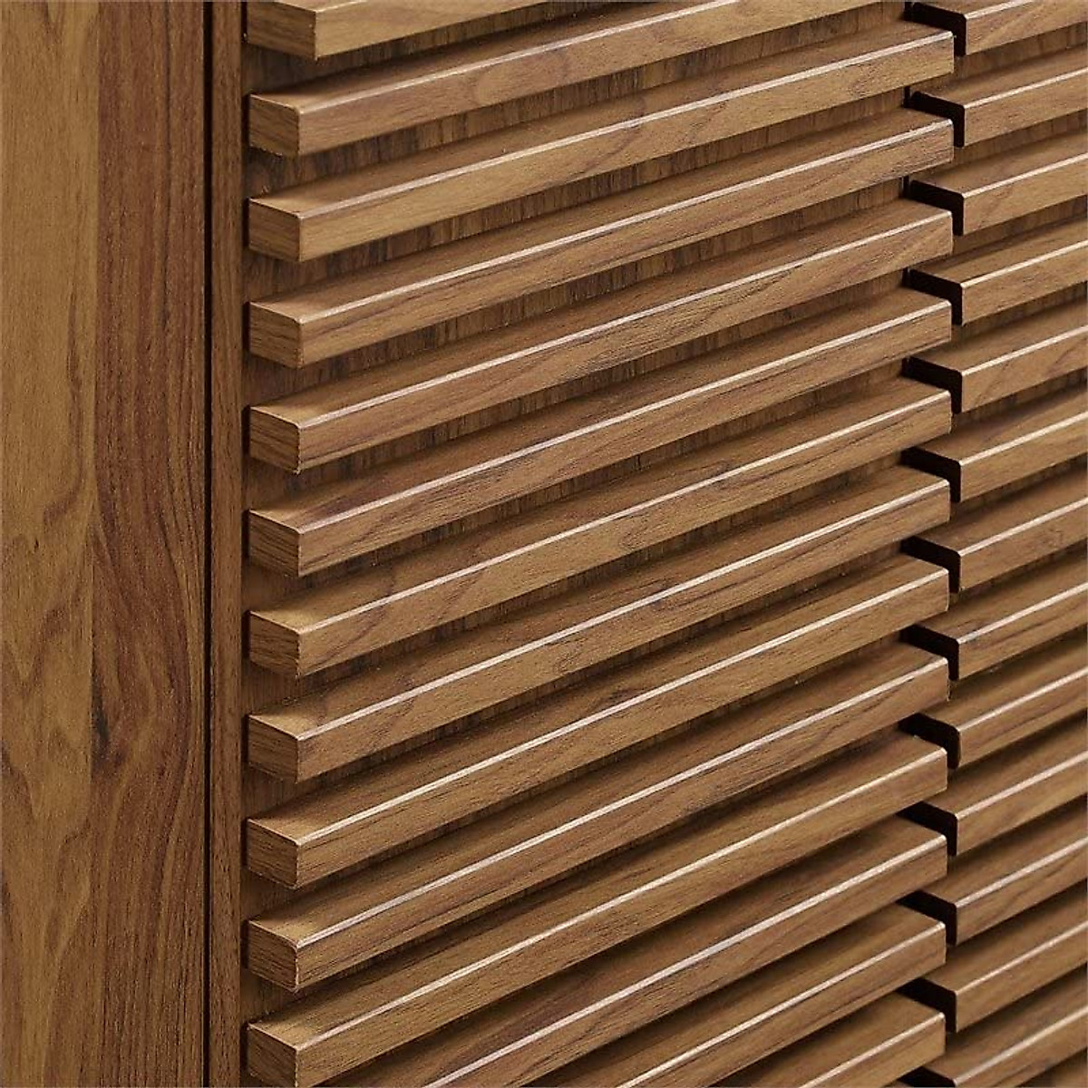 Modway Render Mid-Century Bathroom Vanity With Sink in Walnut White,24 Inch