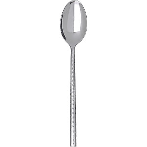 Carlisle FoodService Products 60200 Hammered Stainless Steel Solid Serving Spoon, 12