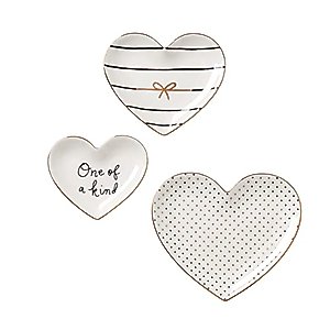 Kate Spade Ks 3Pc Catch All, 1.54, White, 3 Pieces