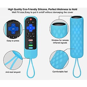 Universal Replace Remote for All Roku TCL Hisense ONN TV, with Luminous Protective Case, RC280 Replacement for TCL Roku/Hisense Roku/ONN Roku/Sharp Roku TV