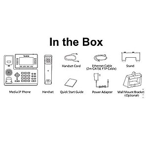 Yealink SIP-T54W IP Touch Screen SIP Phone - Global Teck Bundle with Power Supply and Global Teck Microfiber Cloth (Yealink T54W SIP Phone - Basic Bundle)