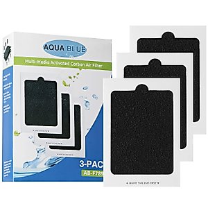 Aqua Blue Air Filter Compatible With With Pure Air PAULTRA EAFCBF Refrigerator Air Filter, (3 Pack)