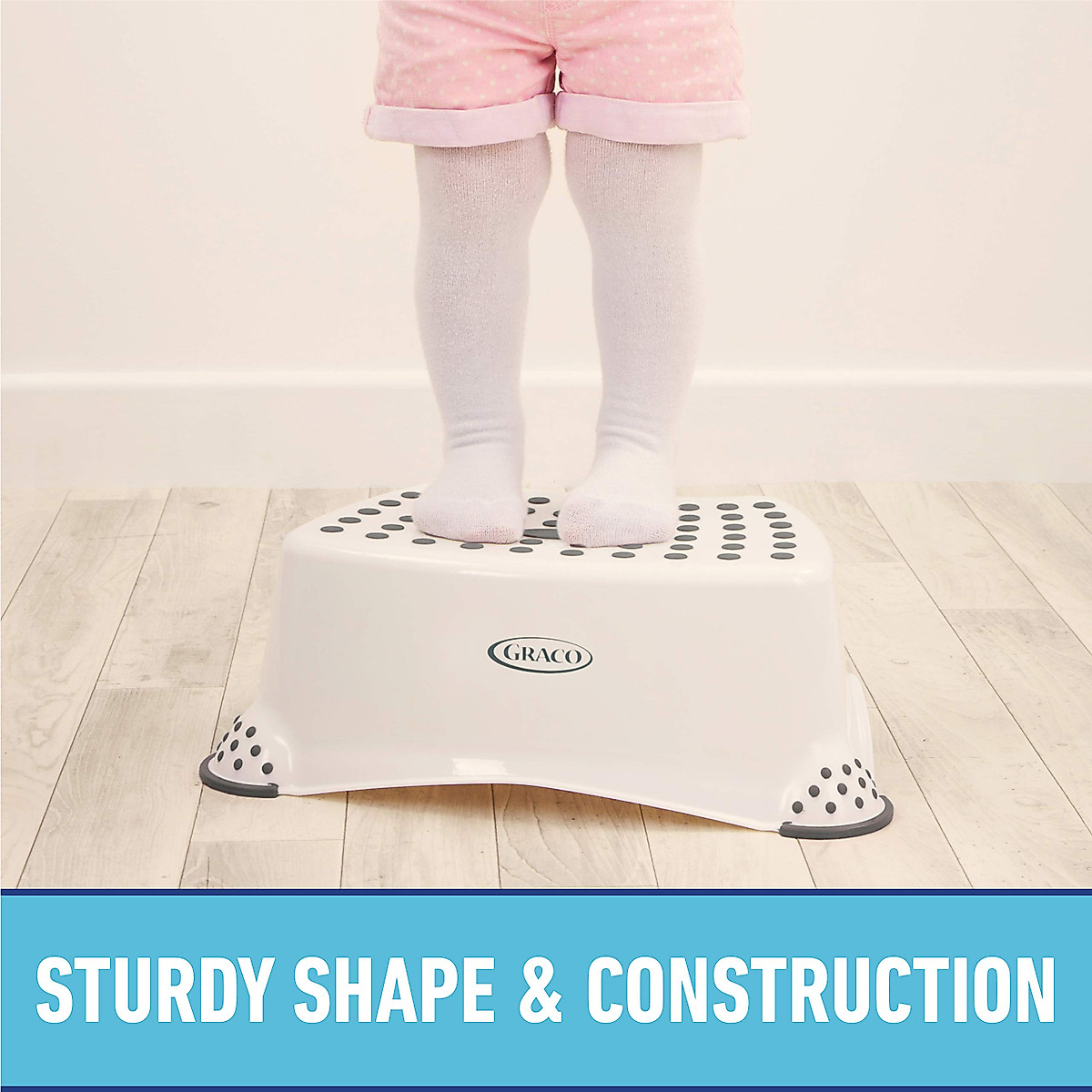 Graco Step Stool with Anti-Slip Grip - White