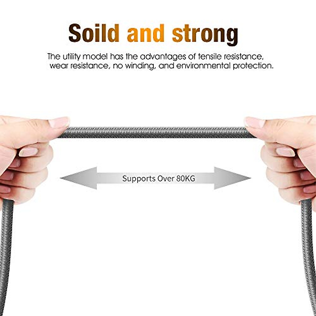 CBUS 8-inch Short Length Space Gray Heavy-Duty Braided USB-C 3.1 to USB-A 3.0 SSD Hard Drive Cable Compatible with LaCie, SanDisk, G-Drive, Samsung T5/X5, My Passport, Seagate Fast, Transcend StoreJet