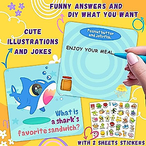 YTSQLER 120 Lunch Box Joke Cards for Kids Lunch Box Notes for Kids Motivational Inspirational Pun Cards for Students Teachers, Lunchbox Joke Cards for Boys Girls with Reward Stickers