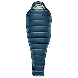Therm-a-Rest Hyperion 20-Degree Ultralight Down Mummy Sleeping Bag, Long Blue