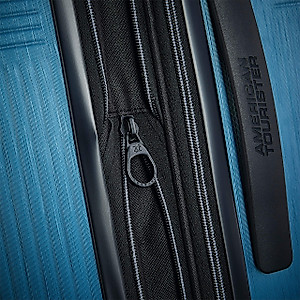 American Tourister Stratum XLT Expandable Hardside Luggage with Spinner Wheels, Blue Spruce, 3-Piece Set (20/24/28)