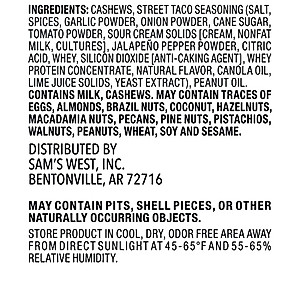 Member's Mark Street Taco Flavored Cashews (20 Ounce)