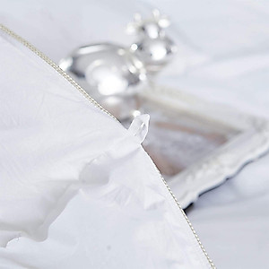 Premium All-Season King Size Luxury Siberian Goose Down Comforter Duvet Insert 1200 Thread Count 100% Egyptian Cotton Down Feather Comforter (King, White Solid)