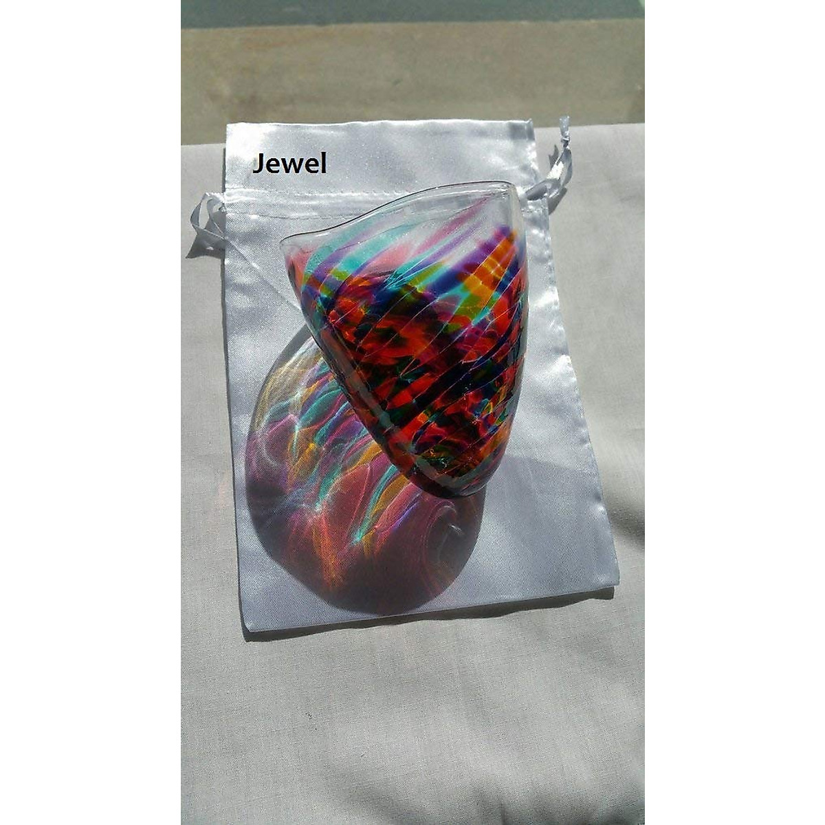 Jewish Wedding Glass to Break - Orange Multi