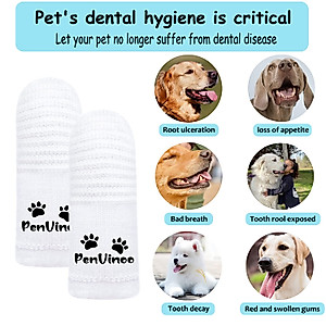 20 PCS Pet Dog Soft Toothbrush Dog Toothbrush Finger Toothbrush pet Toothbrush Small to Large Dogs