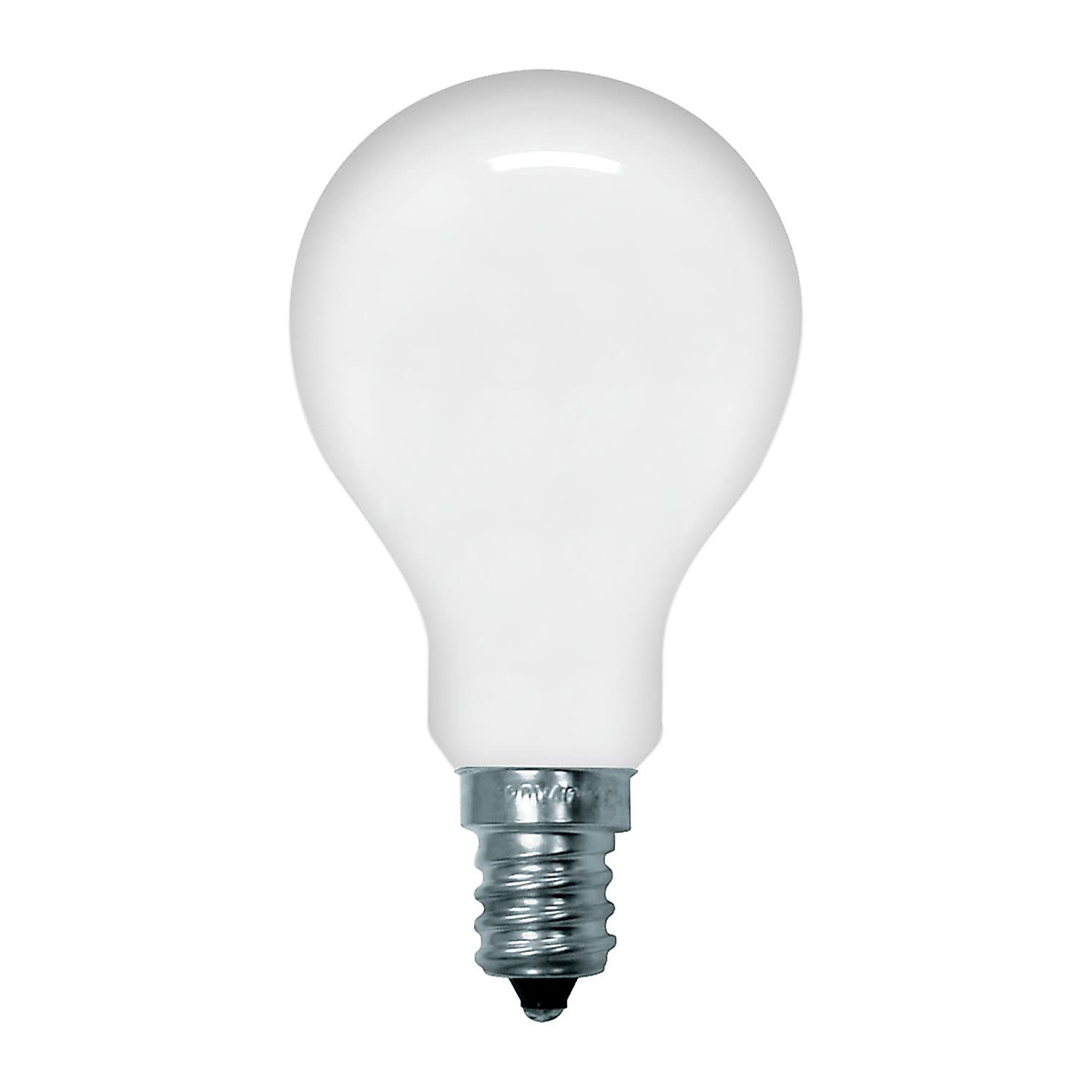 GE A15 Ceiling Fan Decorative Light Bulb, Soft White Finish, 40-Watt, Candelabra Base, 2-Pack