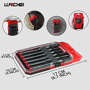 LLNDEI Mini Precision Aluminum Screwdriver Set 6 in 1, S2 Tiny Screwdrivers Set Repair Tool Kit Clocks/Watches/Eyeglasses/Laptop/PC (Slotted-1.5, 2.5mm/Phillips-PH000,PH00,PH0,PH1)