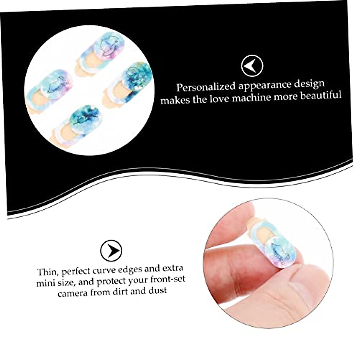 SOLUSTRE Computer Camera Computer Camera 6pcs PC Privacy Blocker Shown Web Printed Cute Slide As Covers Cover Sliding Animals Phone Laptop Camera Webcam Computers Laptops Computers Laptops
