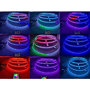 Sando Tech Dream Chasing Colors Flow 15.5‘’ LED Wheel Ring Lights Rim Lights Tire Lights Blue-Tooth App Controlled 4 Lights