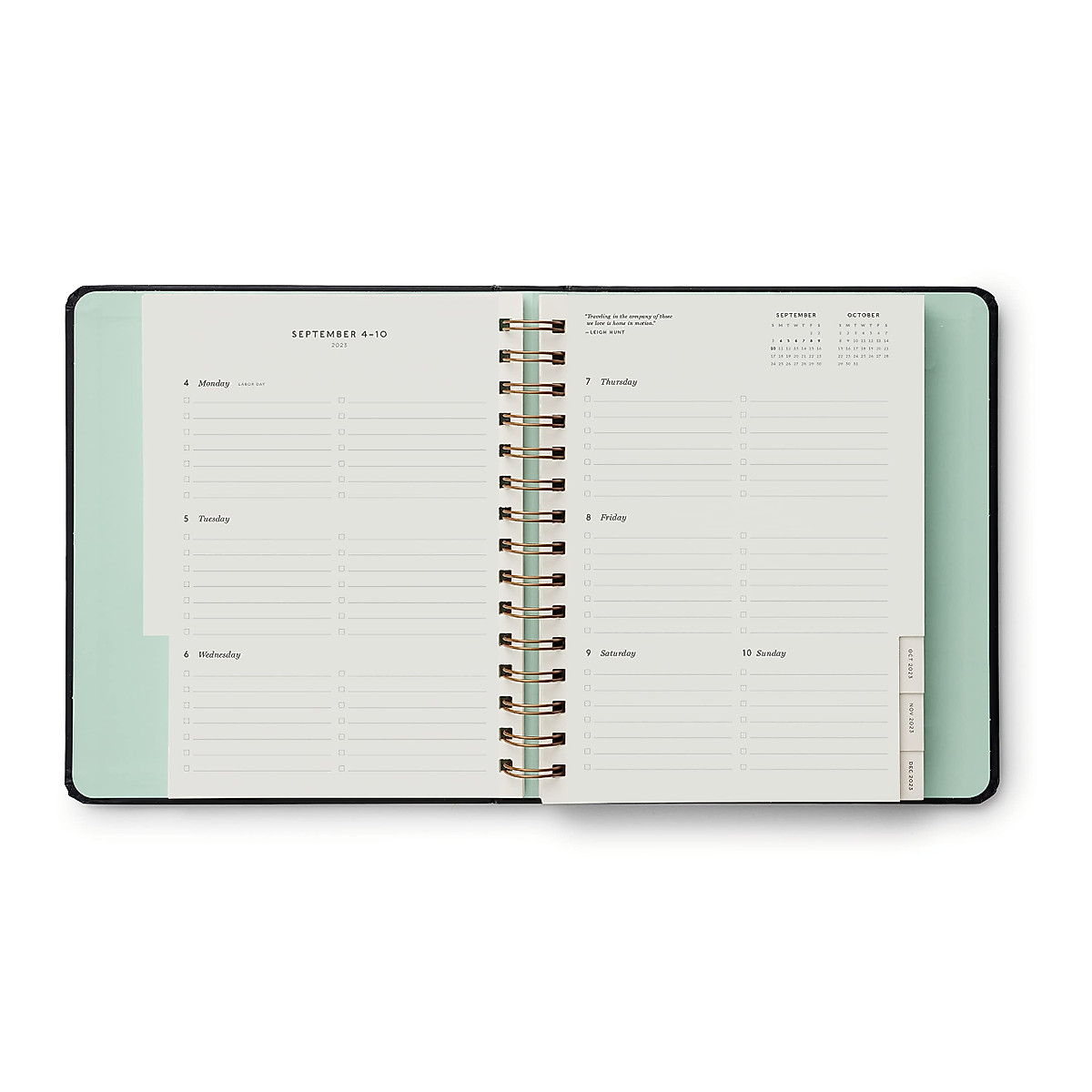 RIFLE PAPER CO. 2024 Flores 17-Month Covered Planner - Aug 2023-Dec. 2024, Weekly and Monthly Pages, Includes Inspirational Quotes, Sticker Sheets, and Illustrated Endpapers