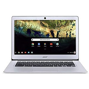 Acer Chromebook 14 CB3-431-C99D, Intel Celeron N3060, 14" HD Display, 4GB LPDDR3, 16GB eMMC, Metal Chassis, Sparkly Silver, Google Chrome, 14-14.99 inches