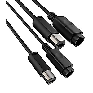 SNLLMZI WiiGamecube Controller Extension Cable for Wii Gamecube GCN - 2pack/6.6ft