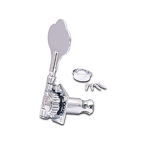 Metallor Vintage Open Gear Machine Heads Tuners Tuning Pegs 4 In Line Right Hand Guitar Parts Replacement for P Bass J Bass Chrome 4PCS