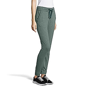 Hanes Womens Jogger With Pockets Athletic-sweatpants, Juniper Blue Heather, X-Large US