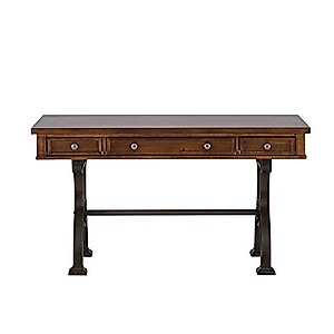 Liberty Furniture Arlington House Medium Brown Complete 2 Piece Desk