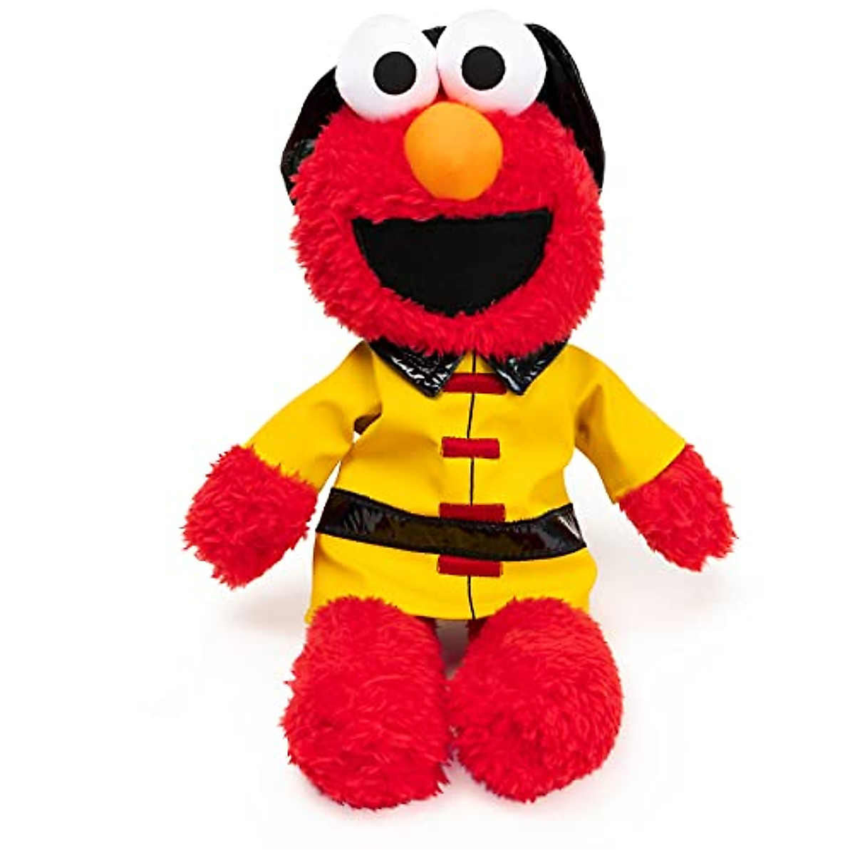 GUND Sesame Street Official Firefighter Elmo Muppet Plush, Premium Plush Toy for Ages 1 & Up, Red/Yellow, 13”