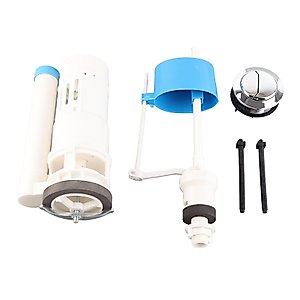 HURRISE Water Saving Toilet Repair Kit Fill with Button ABS Material, Suitable for Toilets with 23-27 Cm Water Depth