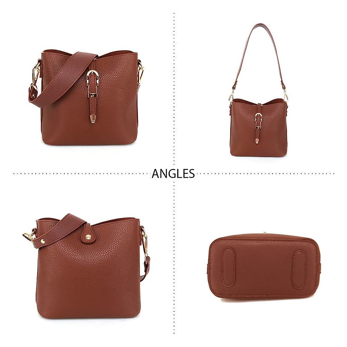 Montana West Mini Crossbody Bags for Women Vegan Leather Cute Bag Purses and Handbags (Brown) MWC-024BR