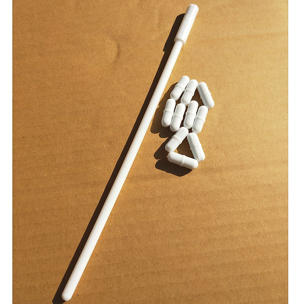 (Set of 11 PCS) 1 Inch Magnetic Stirrer Stir Bars + Magnetic Retriever