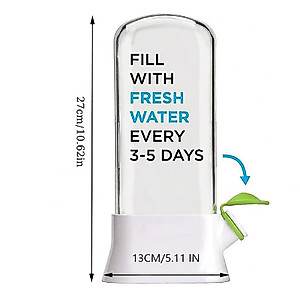 TBEOEN Keeper for Refrigerator,Fresh Keeper,Herb Saver Pod Container,Plastic Saver Pod, Cilantro Storage Container for Mint Parsley Asparagus