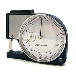 HFS (R) Thickness GAGE DIAL Micrometer Caliper Scope Sheet Paper (0.5"x0.001" Mechanical)