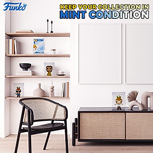 Original Funko Pop Protector, Sturdy Funko Pop Display Case, 0.35mm Thick Crystal-Clear Pop Vinyl Case Protector, Interlocking Heavy Duty Funko Pop Case for Collectible Funko Display (Pack of 6)